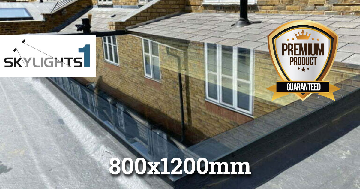 Flat Roof Window 800 x 1200 mm, in stock - Skylights1.co.uk