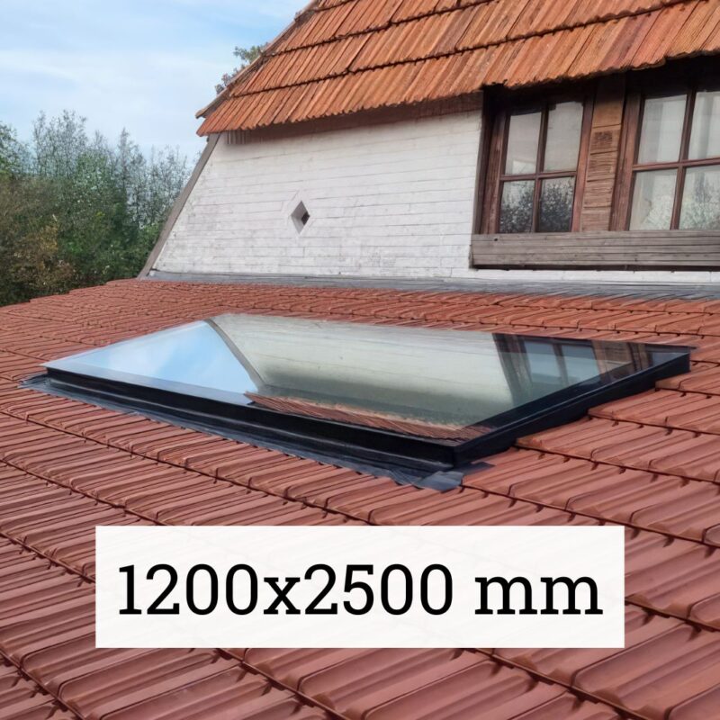 Flat Roof Window 1200x2500 mm, in stock - Skylights1.co.uk