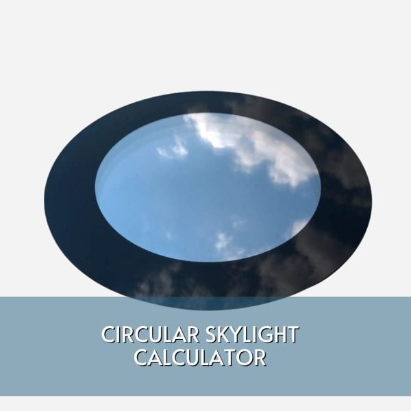 Custom Size - Circular Skylight, Frameless Triple Glazed, UV 0.9 ...