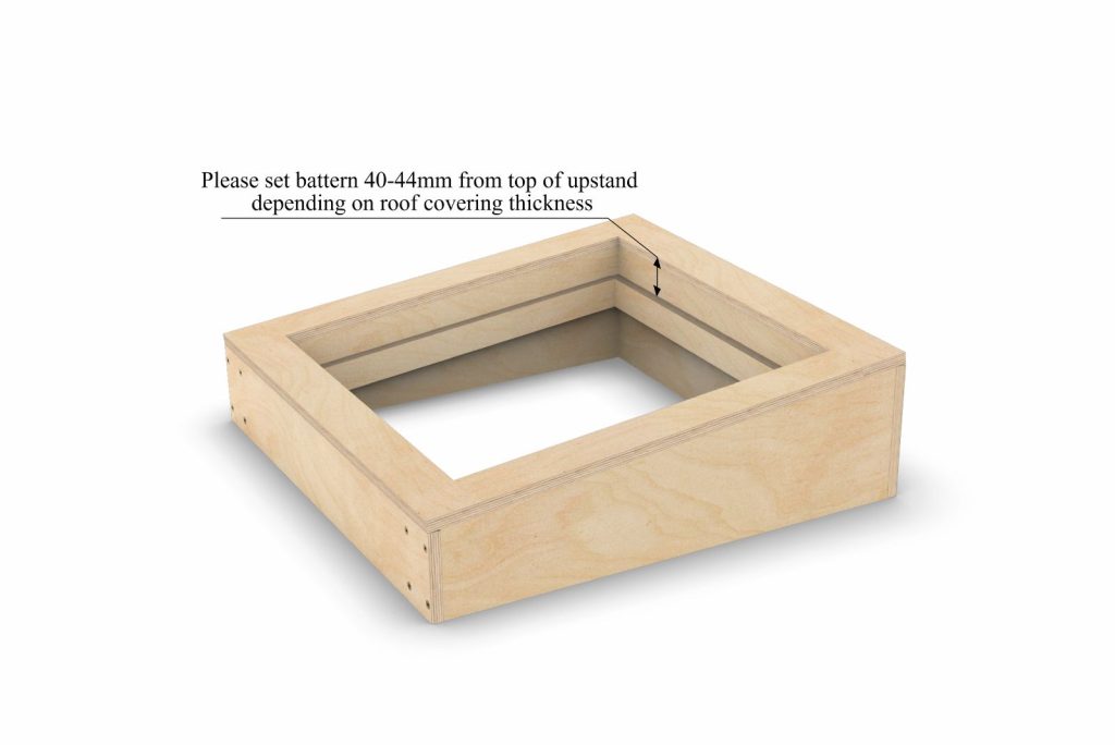 OSB Insulated Upstand 600 x 1800 mm (for Flat Roof) - Skylights1.co.uk