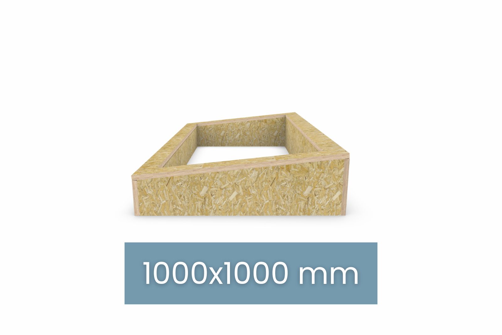 OSB Insulated Upstand 1000 x 1000 mm (for Flat Roof) - Skylights1.co.uk