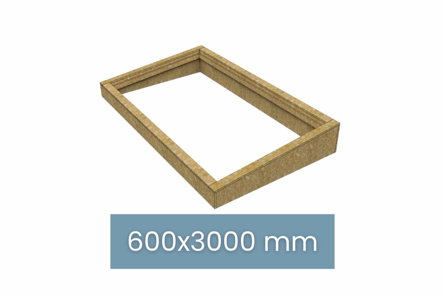 OSB Insulated Upstand 600 x 3000 mm (for Flat Roof) - Skylights1.co.uk