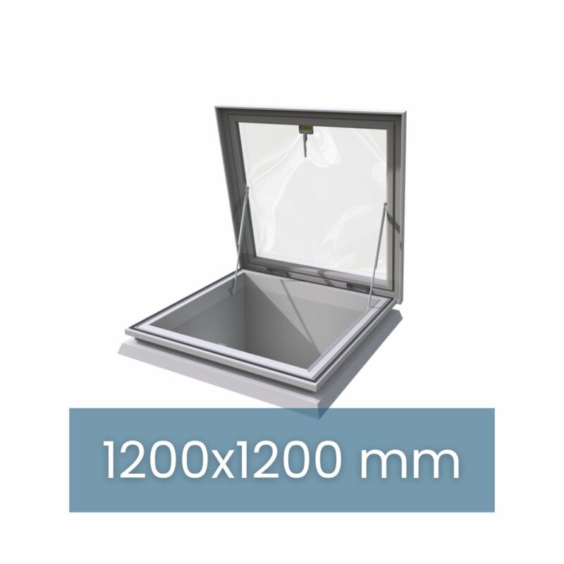 Polycarbonate Dome Rooflight Access Hatch 1200 x 1200 mm - Skylights1.co.uk