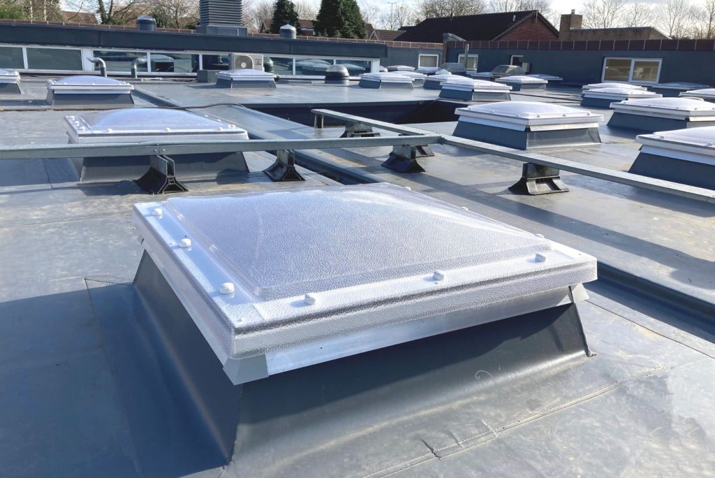 Polycarbonate Dome Rooflight Access Hatch 1200 x 1200 mm - Skylights1.co.uk